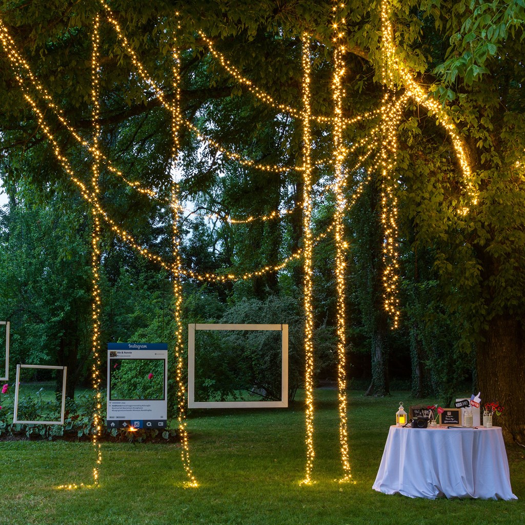 Drappi Catena Cascata Luminosa - LUXURY NOLEGGIO